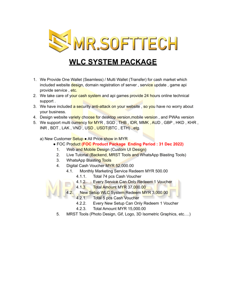White Label System Setup Package – Mr.SoftTech
